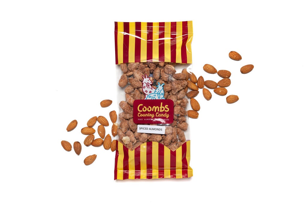 Sugared or Spiced Almonds | Coombs Country Candy